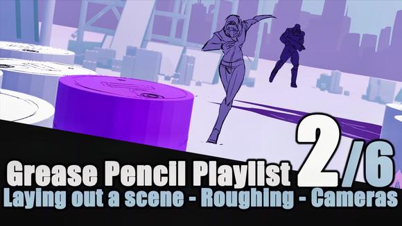 blender 2.8x-GP蜡笔-故事版教程-2/6-分镜与粗糙动作示意和镜头