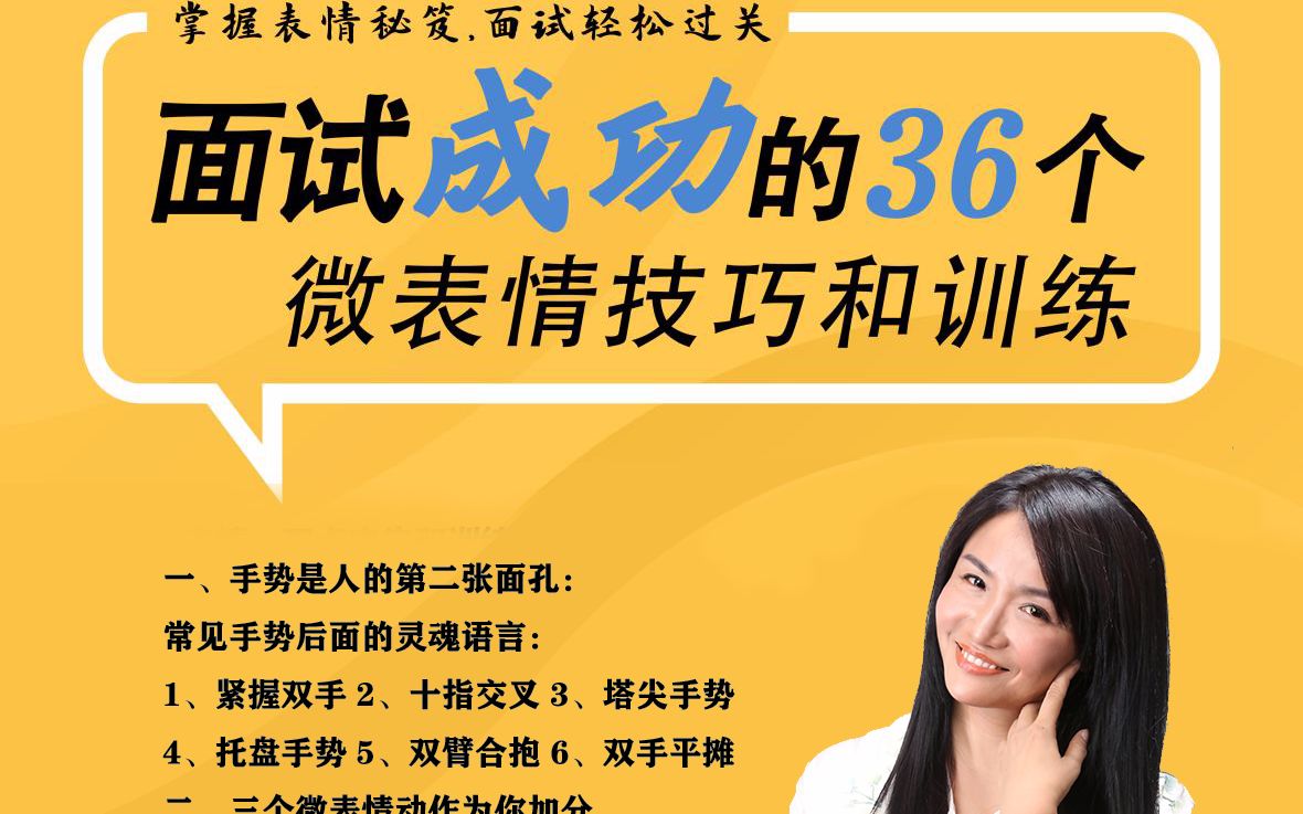 面试中的微表情技巧训练,第二集
