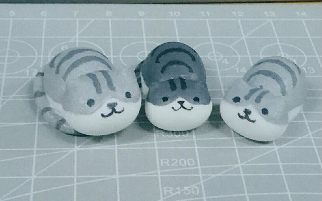 【粘土】和我捏一只猫咪后院中的小猫吧~