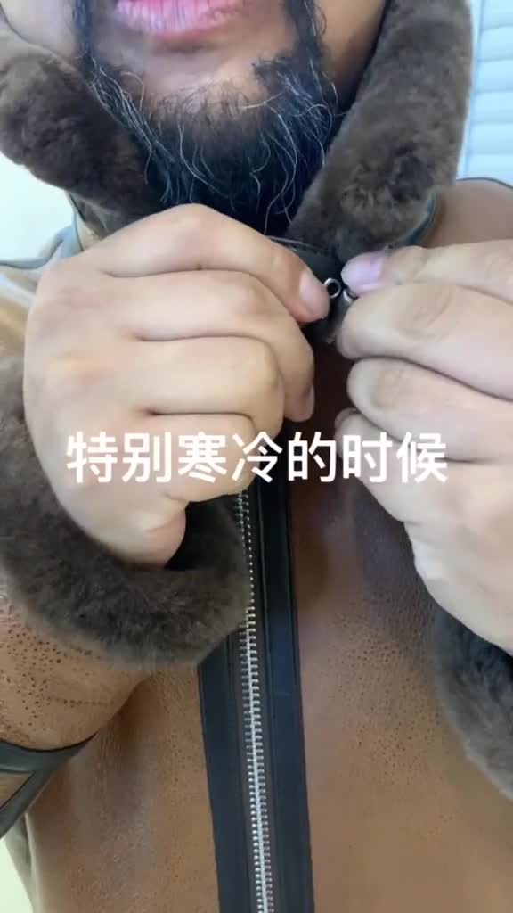 胡子哥说貂皮年轻经典爆款皮毛一体皮衣,你必须要有一件! 祖国生日快乐