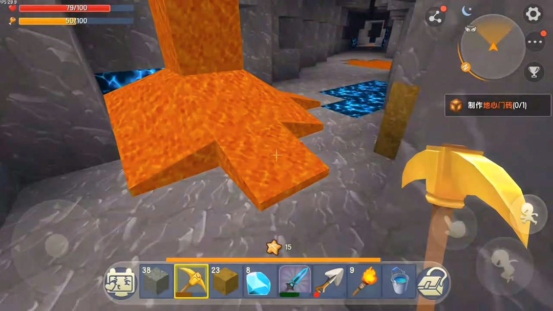 迷你世界冒险模式,运气不是盖的钻石就这样的出现在面前