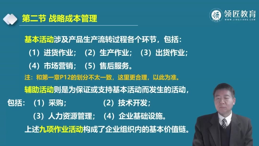 【领匠教育】韩新宽-高级会计师-企业内部价值链分析(一)