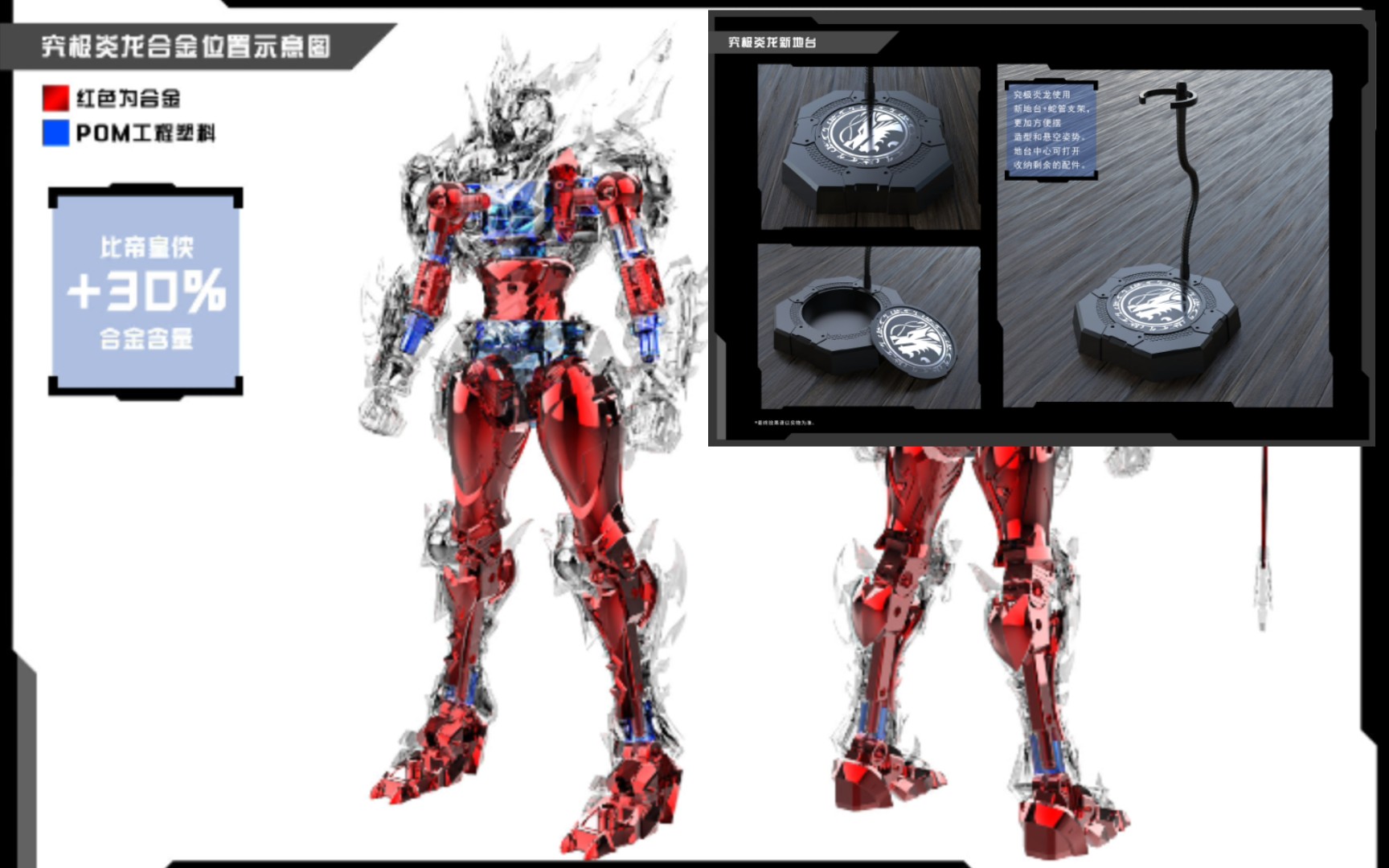 【响指魔改炎龙】新骨架加合金 地台蛇形管