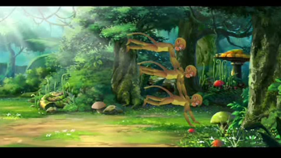 三只猴子皮影动漫