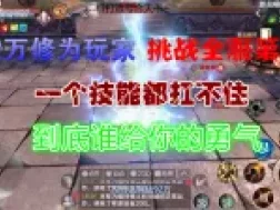 完美世界手游:22万修为玩家,挑战全服第一,结果一个技能就挂了