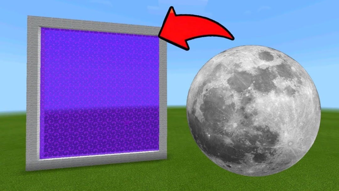 我的世界传送门教程:教大家传送到月球的世界,看看MC中月