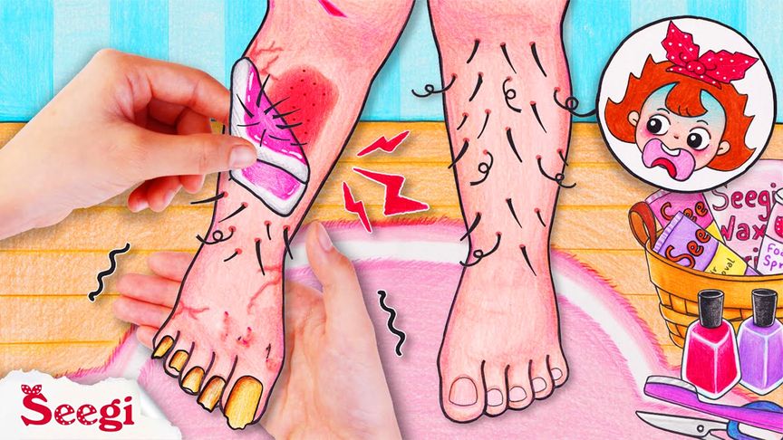 趣味定格动画:小美被尴尬腿毛困扰,你有什么小妙招帮助变美吗?