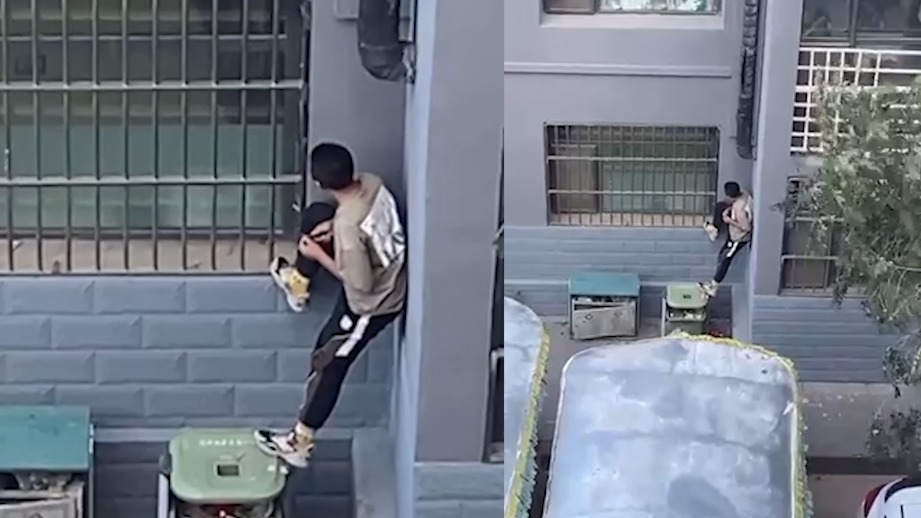 内蒙古一男子疑持刀在大学女寝外偷窥,校保卫处:已报警,在根据监控找人