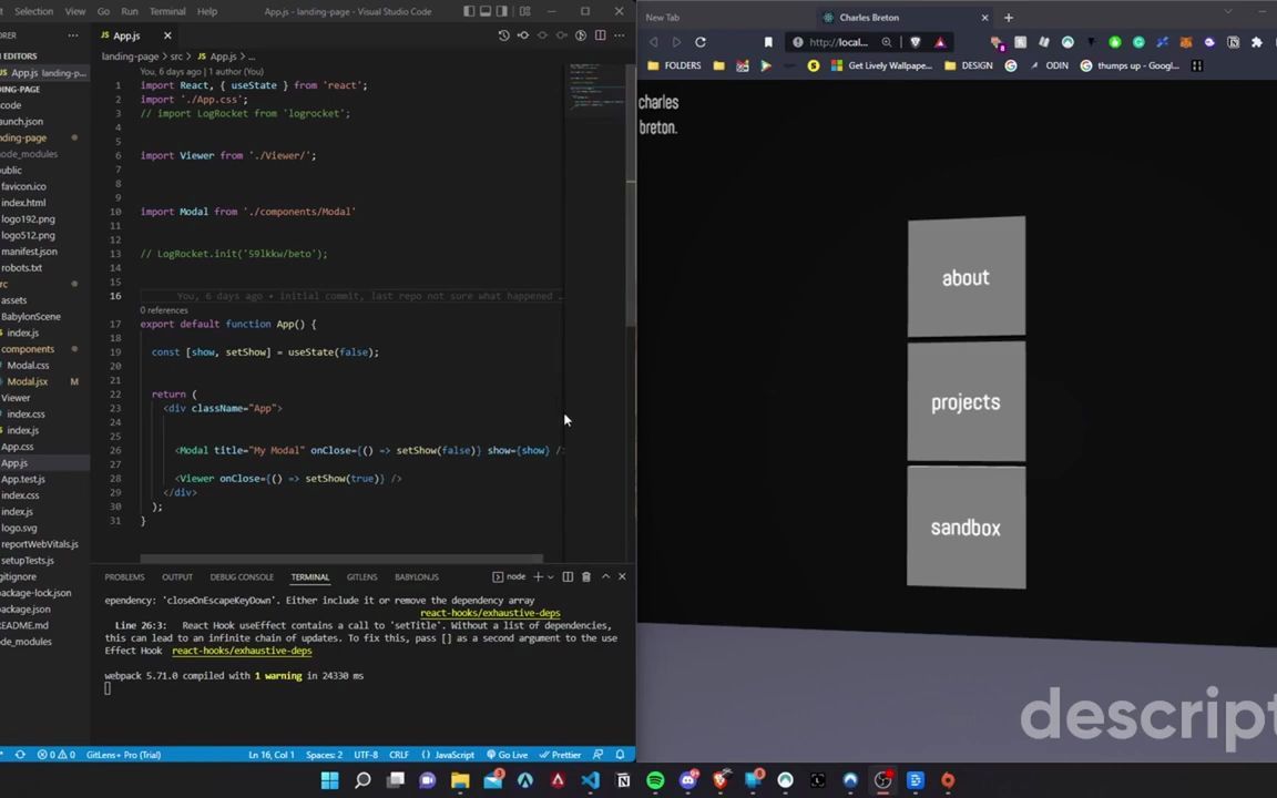 使用babylonjs制作一个3D网页