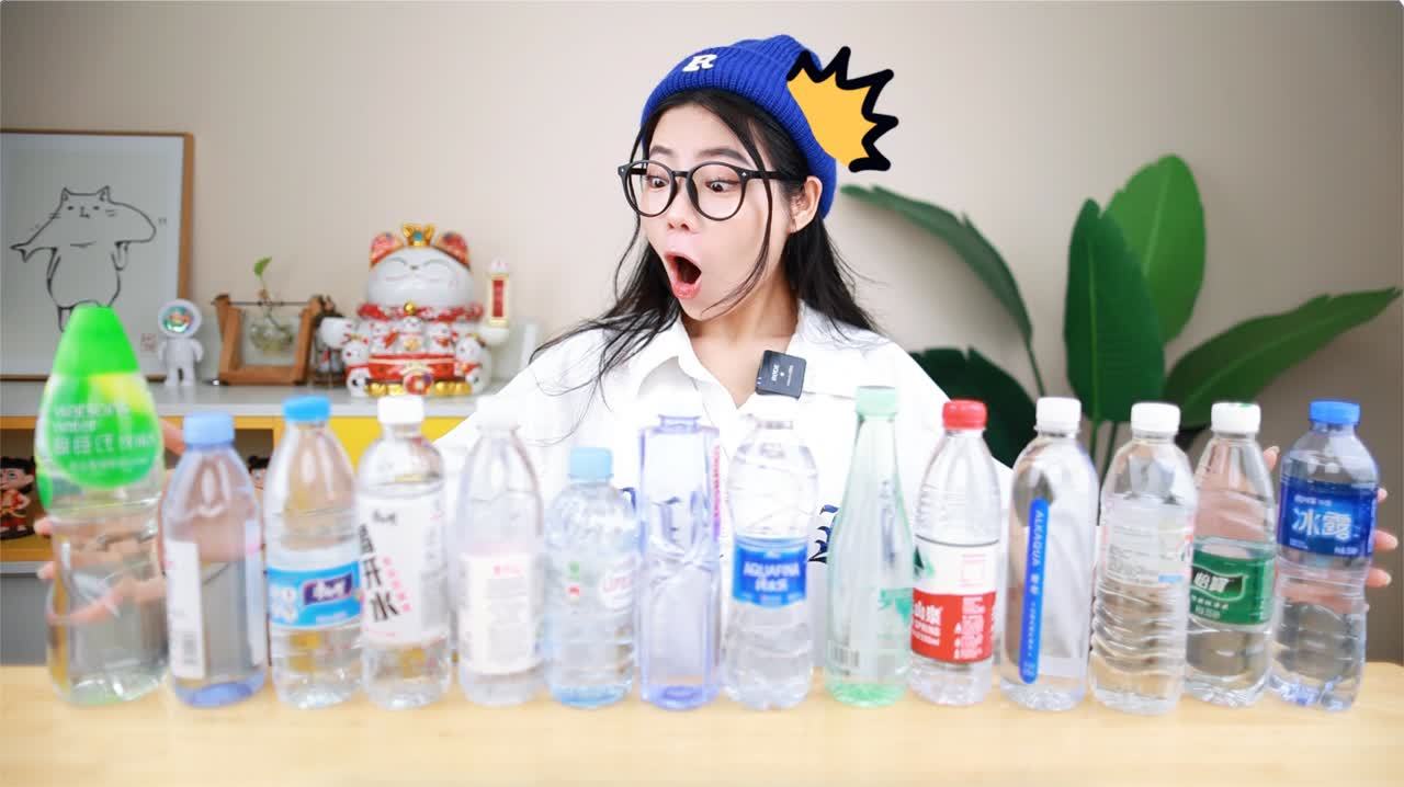 矿泉水糖度检测!买了14种常见的矿泉水回来检测,真有含糖的