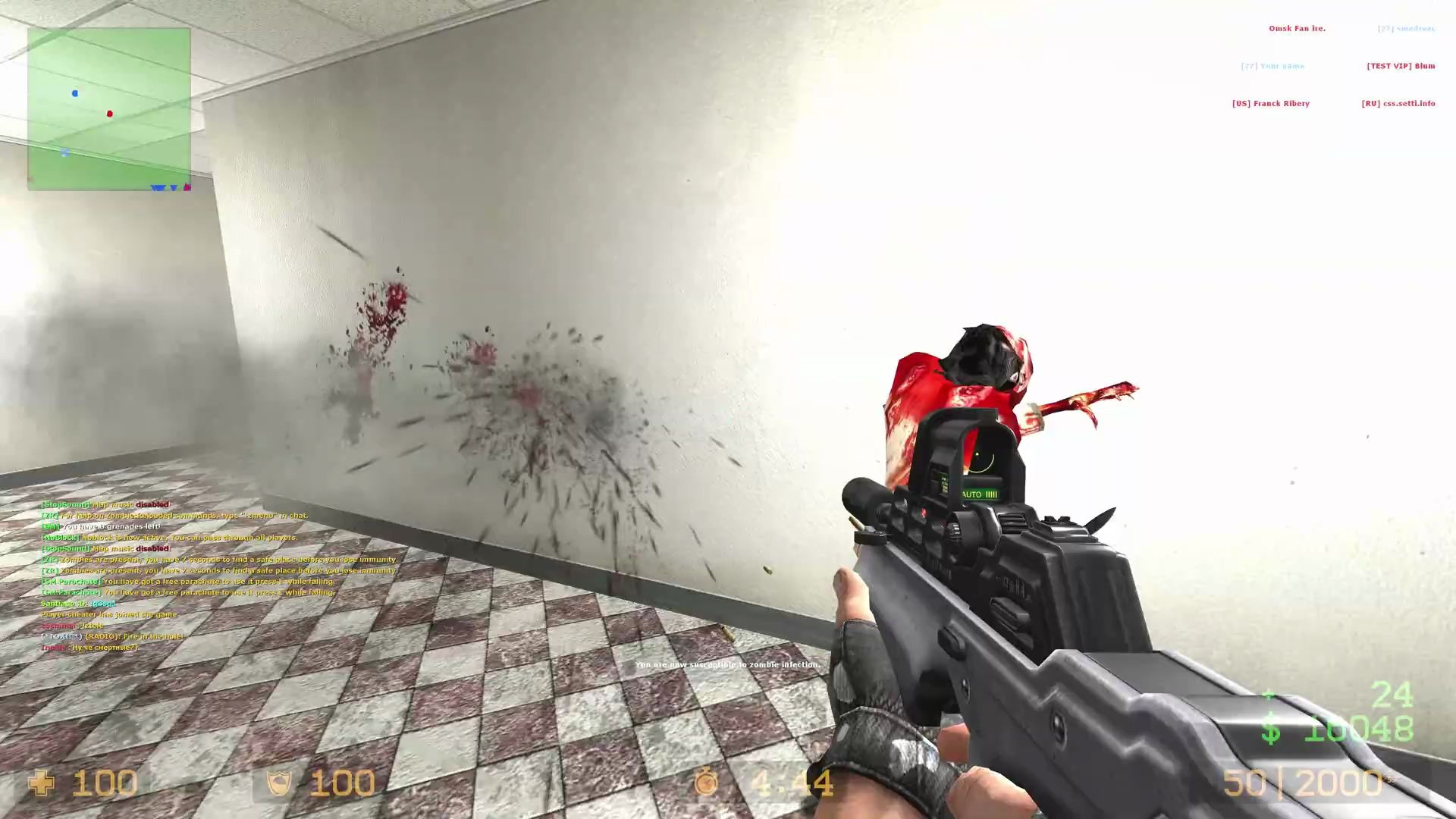 CSS Zombie Survival Mod - zm_Hospital_64 on NiDE [Hellz edition] ...