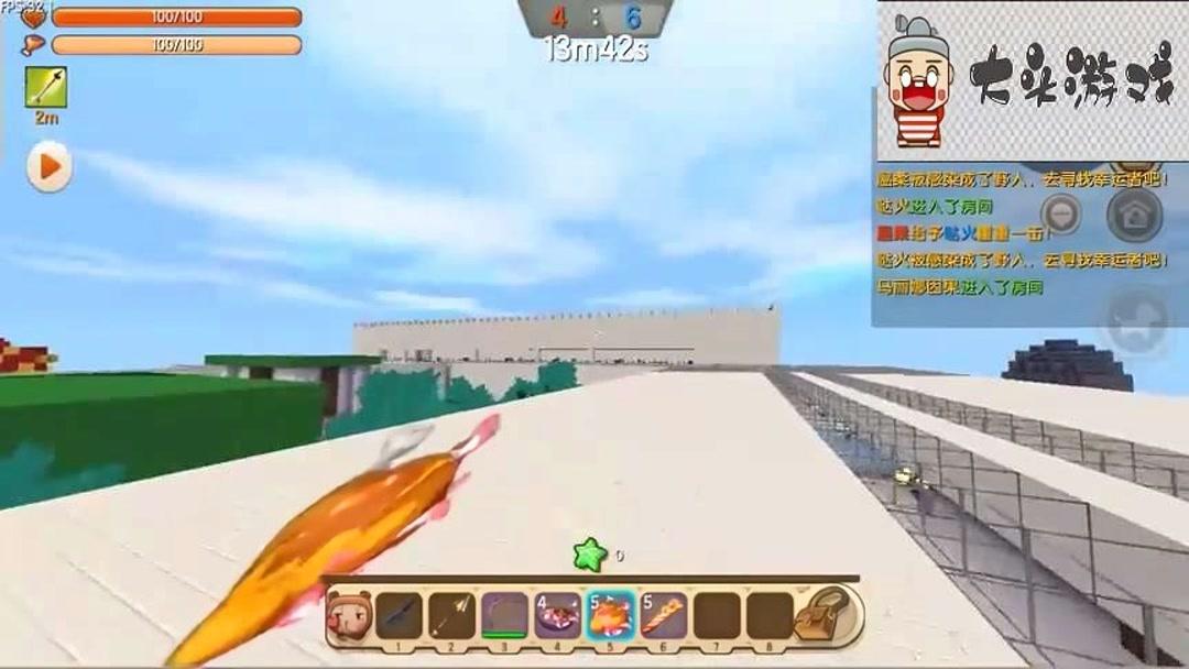 迷你世界:学校野人对战,看看人家的学校大小,顶学校10个