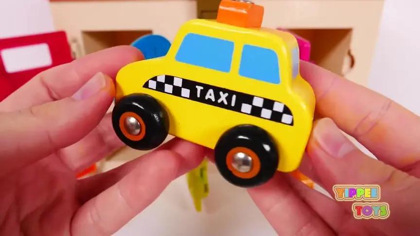 益智动画,五颜六色的玩具小汽车,启蒙宝宝创造力