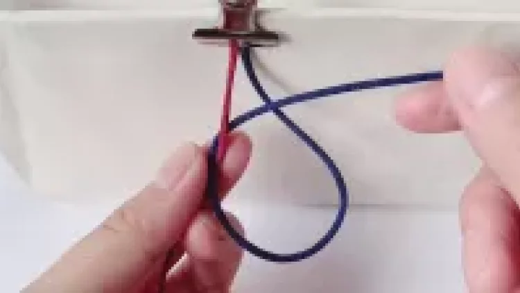 【鹿儿手作】左右结制作方法 DIY编绳手绳项链戒指基础打结