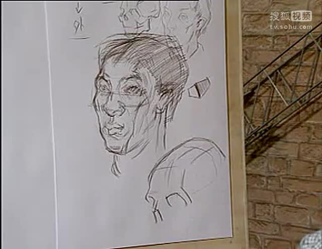 素描入门基础教程视频-人头像素描教程