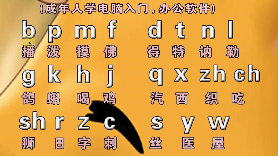 简单好学的汉语拼音字母表教程,好学好记易上手,拼音打字快