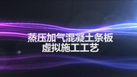 20蒸压加气混凝土条板虚拟施工工艺