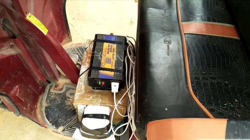 小毛制作大功率220v移动电源,可带2千4百瓦以内电器,好用又轻便