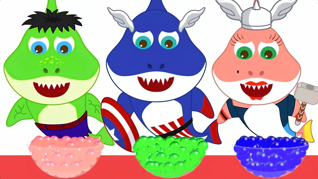 Bob早教动画:学习颜色和鲨鱼宝宝之歌,有趣的海底世界!