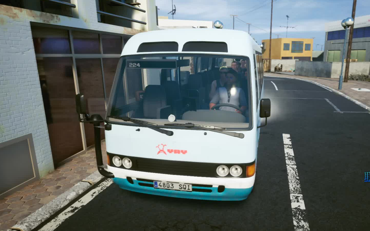 旅游巴士模拟 #6 丰田考斯特 224路-客诉量最大的司机【2019/11/28...