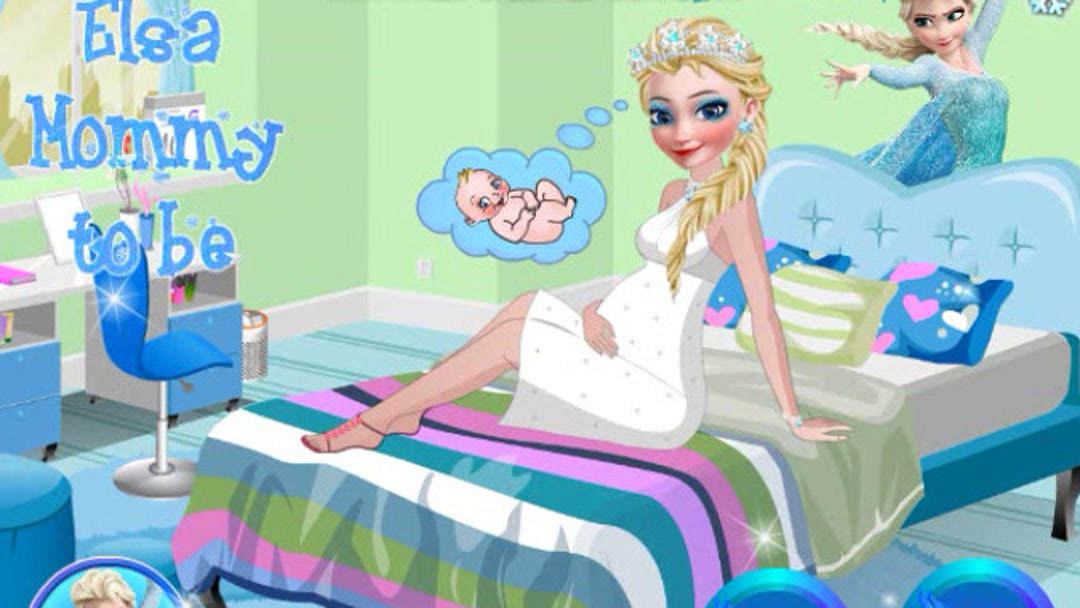 冰雪女王的孕妇装扮,游戏