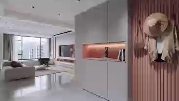 来自河南商丘,0基础高中毕业,室内设计学员作品#现代简约风#客厅设计...