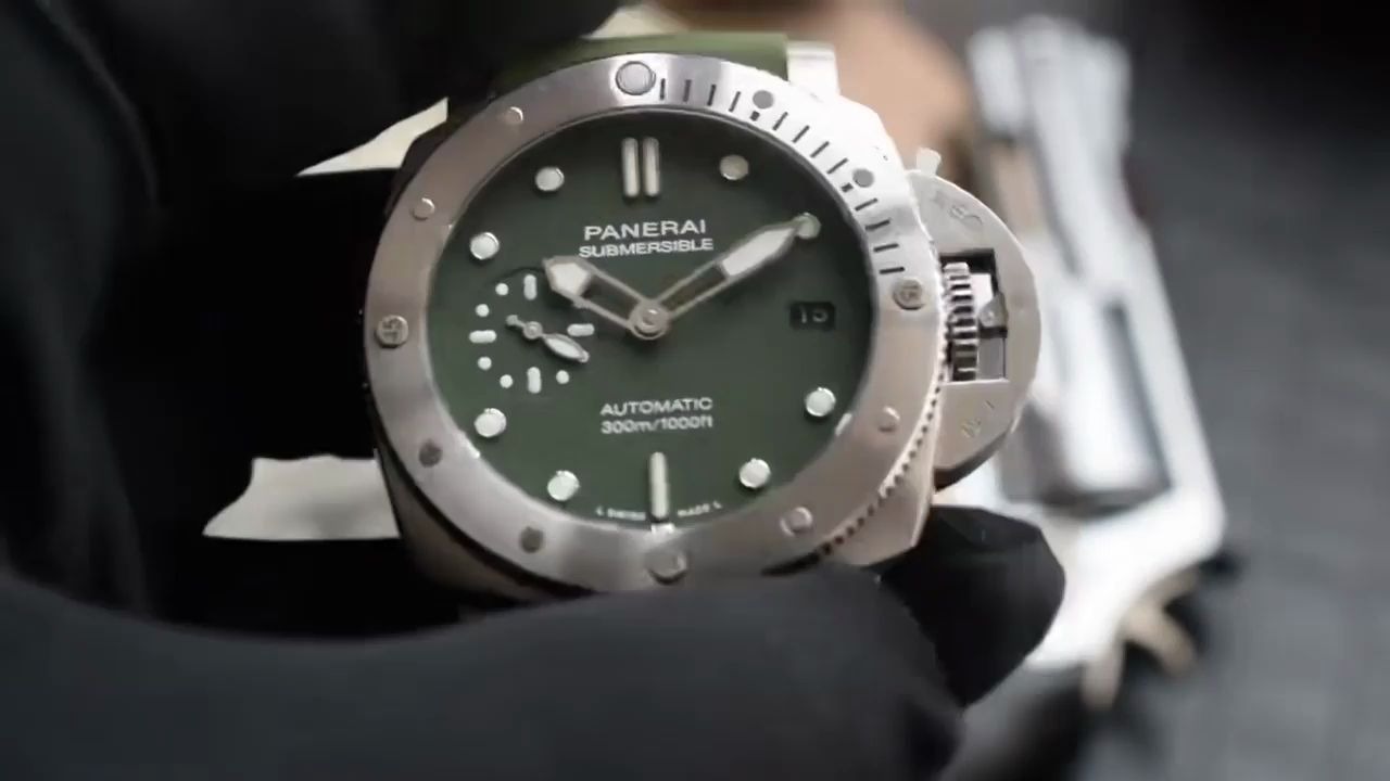 【表哥说表】vs沛纳海42MM绿海魂pam1055自动机械腕表鉴赏