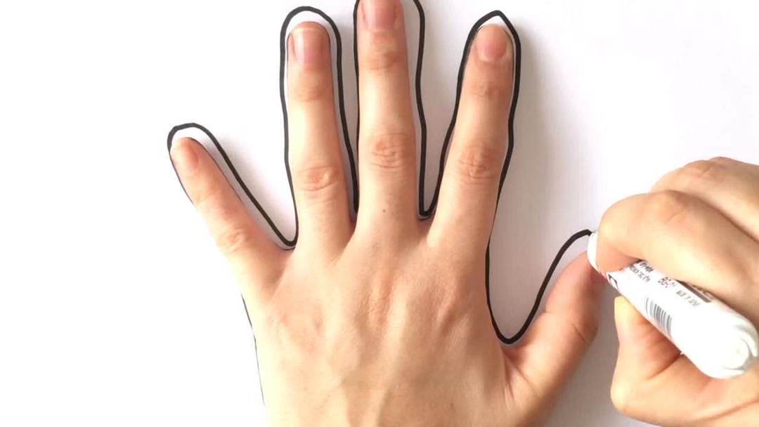 儿童学画画 简笔绘画手掌