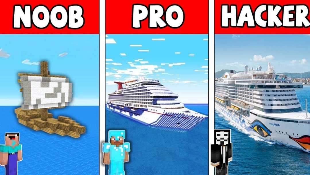 我的世界MC动画:秘密造船挑战