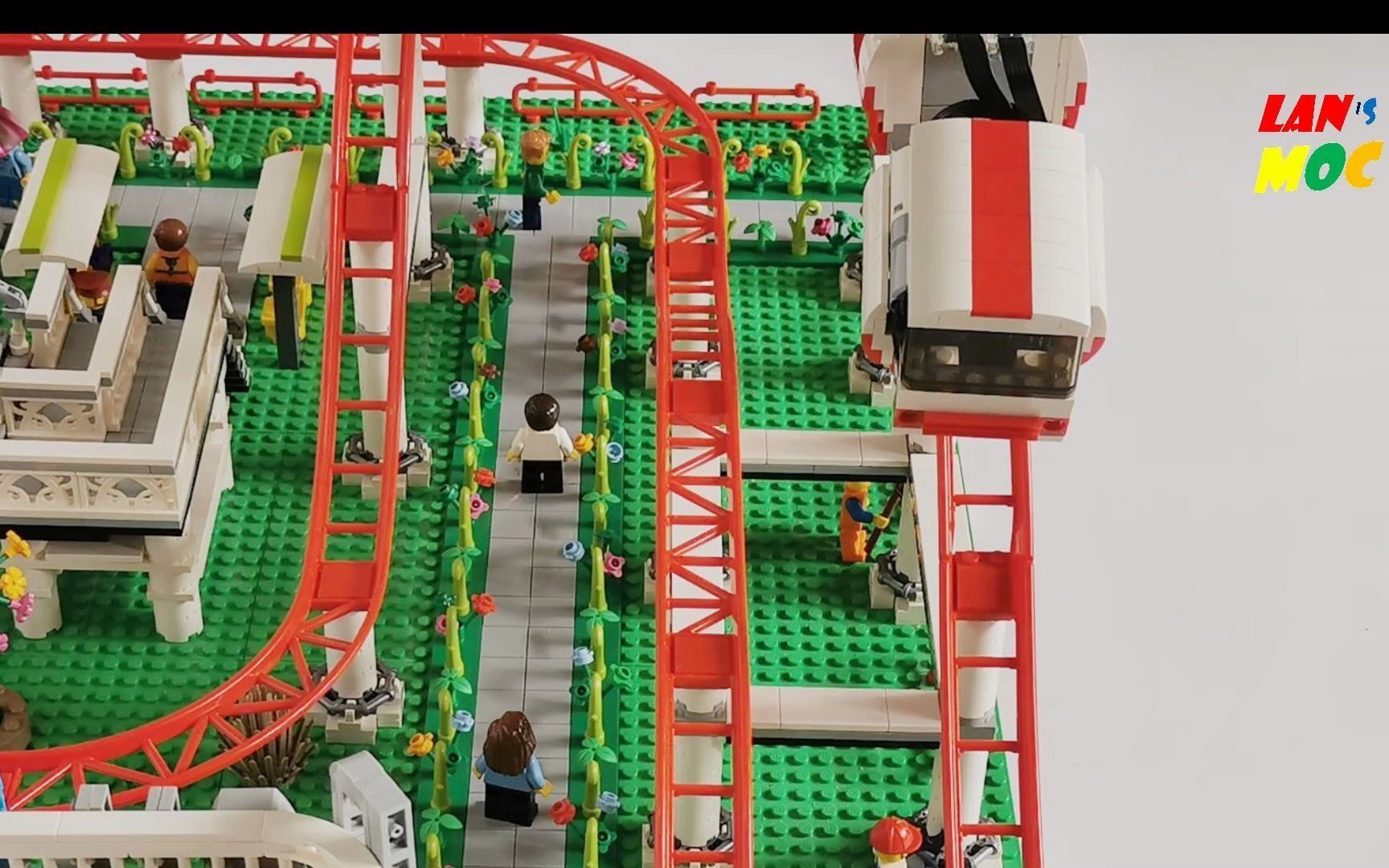 【岚的MOC】Powered Up编程控制的电动轨道车