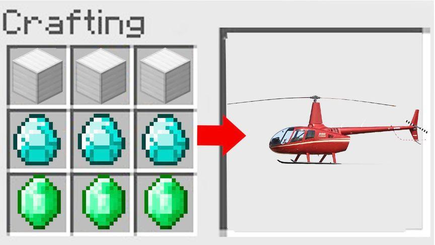 我的世界:如何制作直升飞机