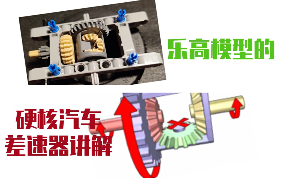 乐高模型硬核展示汽车差速器结构