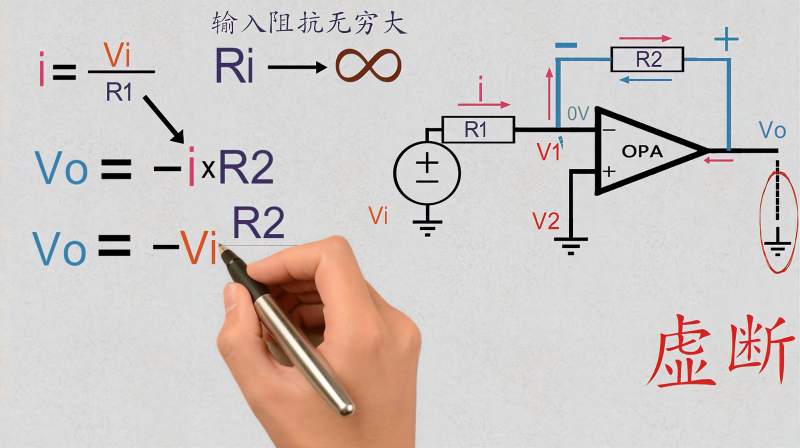 第47期 02 运算放大器负反馈电路,初步了解“虚短”和“虚断”