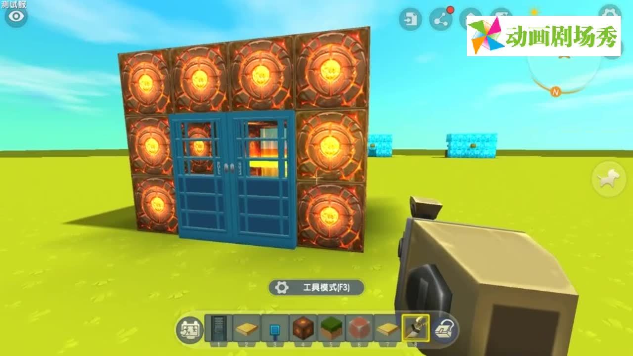 迷你世界,铁门开锁教程,不用脚踏板都可以开门