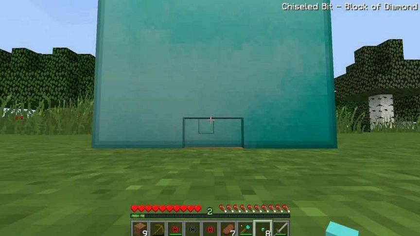 我的世界 身体缩小住进巨型钻石块里