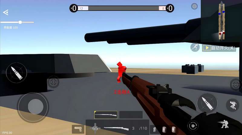 战地模拟器联机版:手持98K一枪一个小朋友根本停不下来!