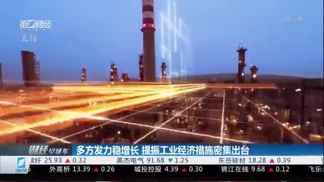 多方发力稳增长 提振工业经济措施密集出台