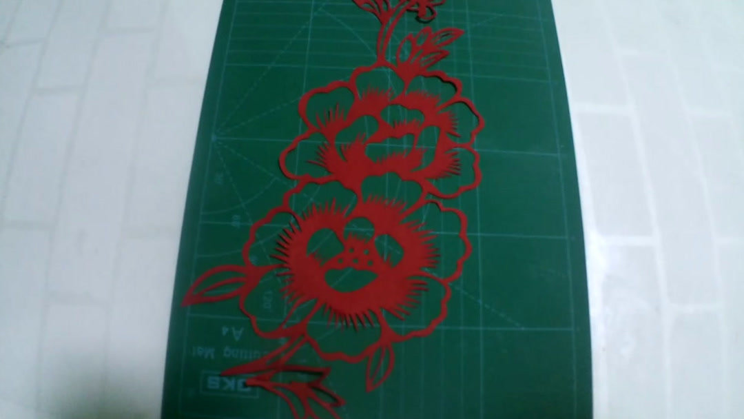 DIY剪纸 刻纸《牡丹》