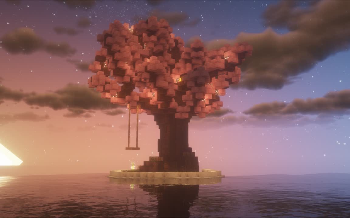 为了盖樱花树,肝出几个小岛