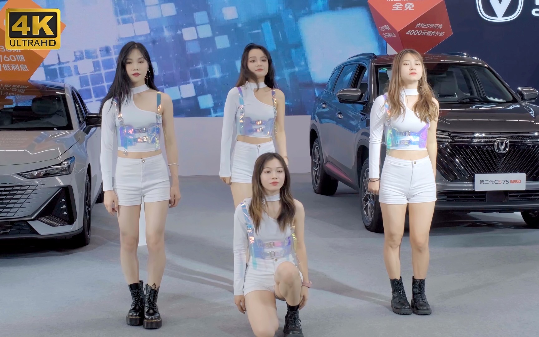 2022年6月,长安展台美女舞蹈 南宁车展4K