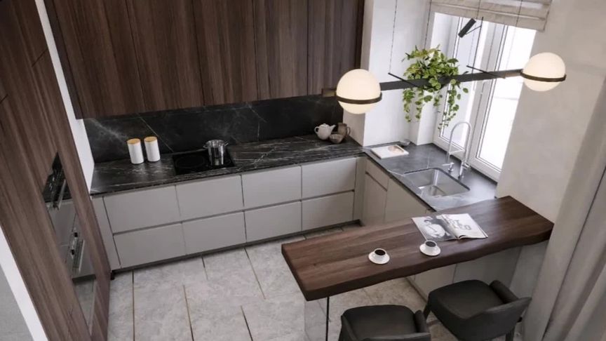 现代、极简、意式厨房,你喜欢这样的设计吗?#现代 #厨房装修