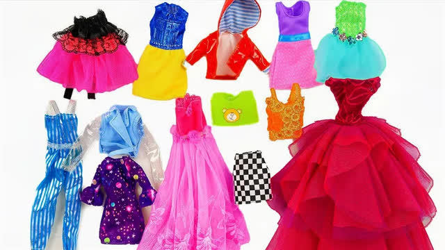 如何为芭比娃娃做好看的上衣和连衣裙,简单容易