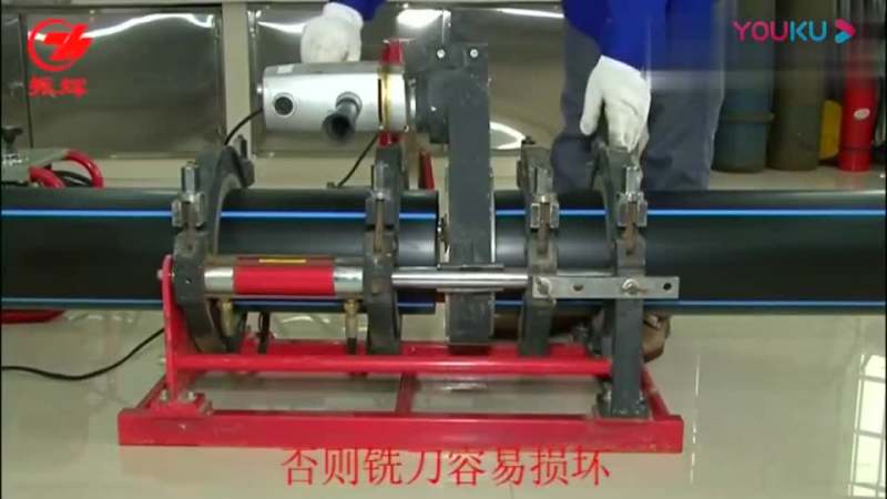 pe管材焊接方法,半自动热熔对接焊接演示