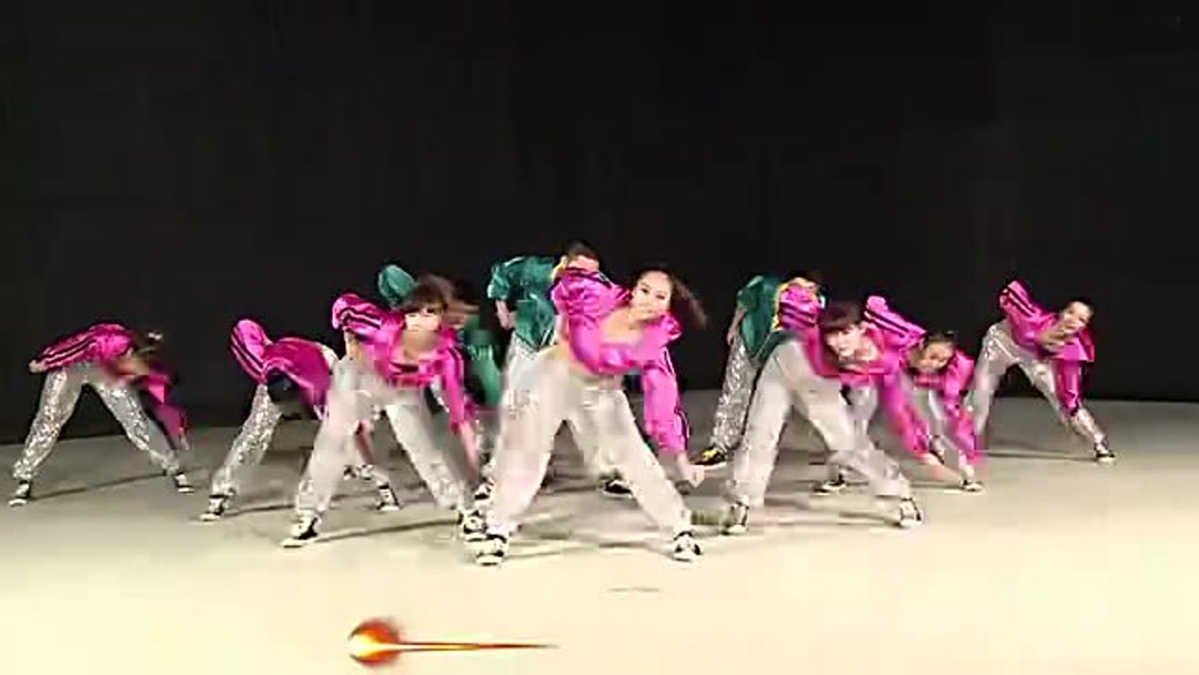 全国第二套啦啦操规定套路中学组街舞