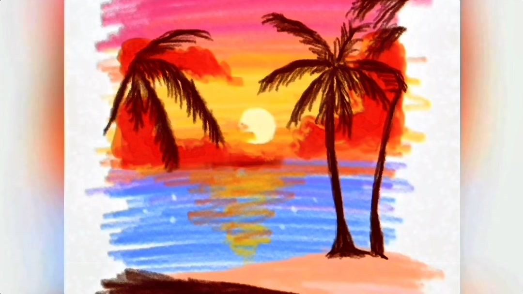 【手绘】用备忘录也能画风景