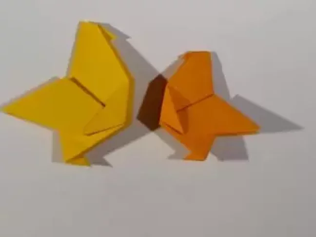 折纸教程: 母鸡母鸡咯咯哒!
