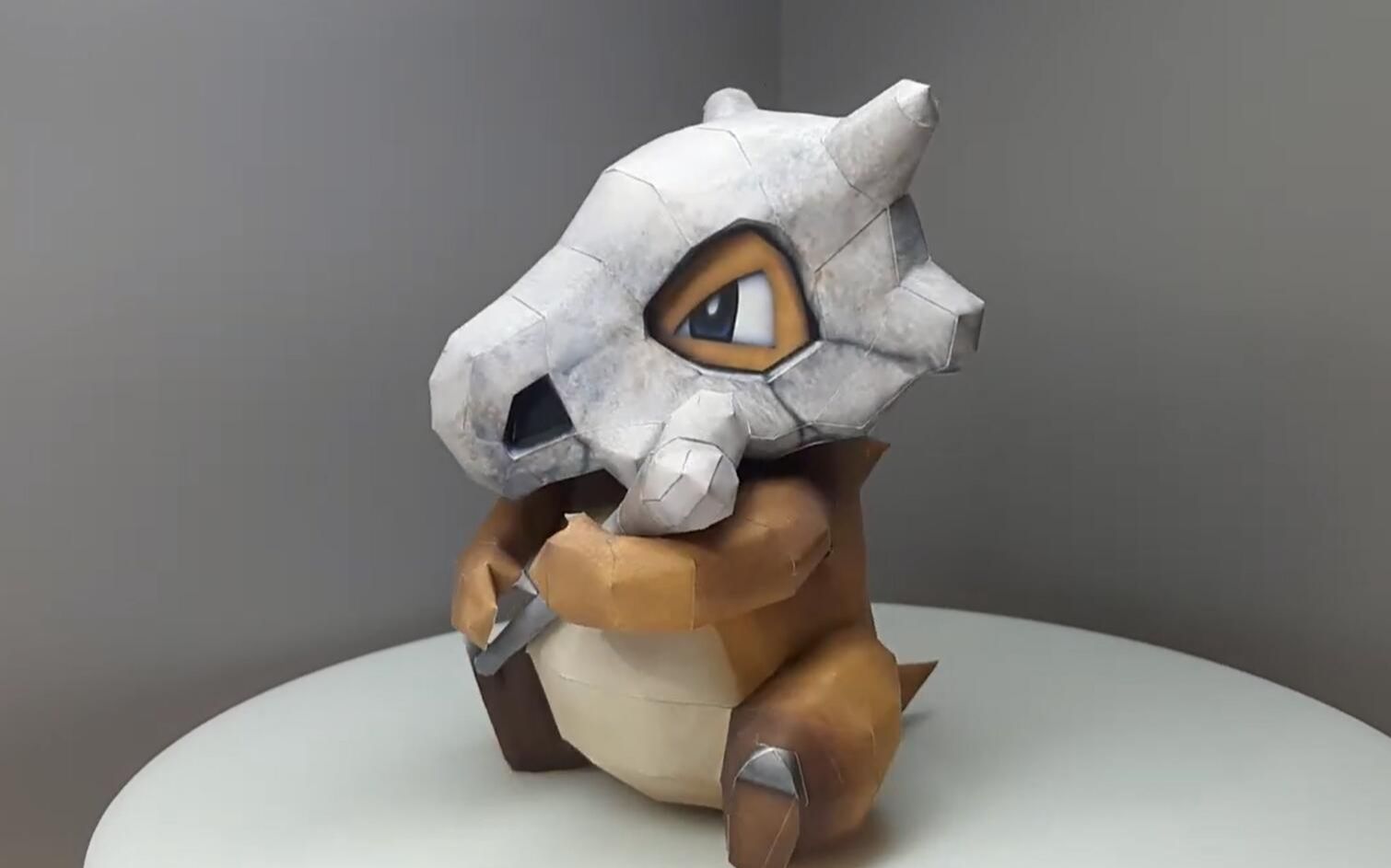 纸膜口袋妖怪Cubone卡拉卡拉+制作图纸下载