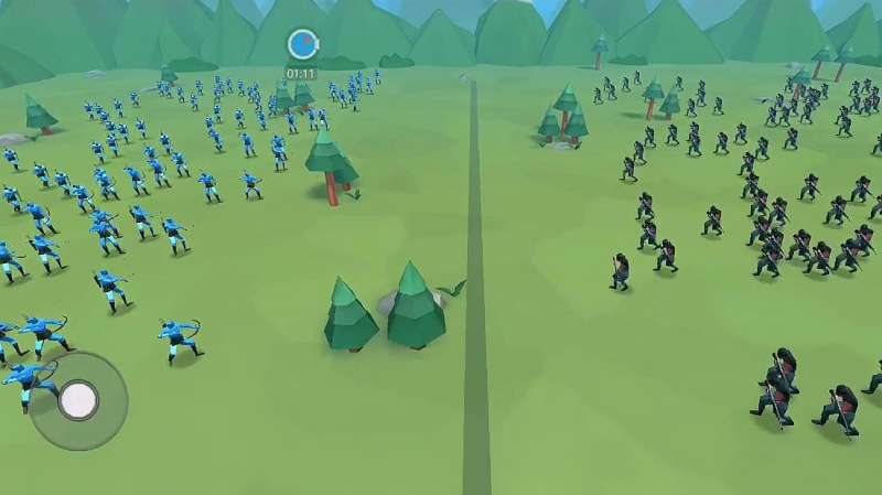 战争模拟器 特种兵居然打不过弓箭手,果然距离远的占优势