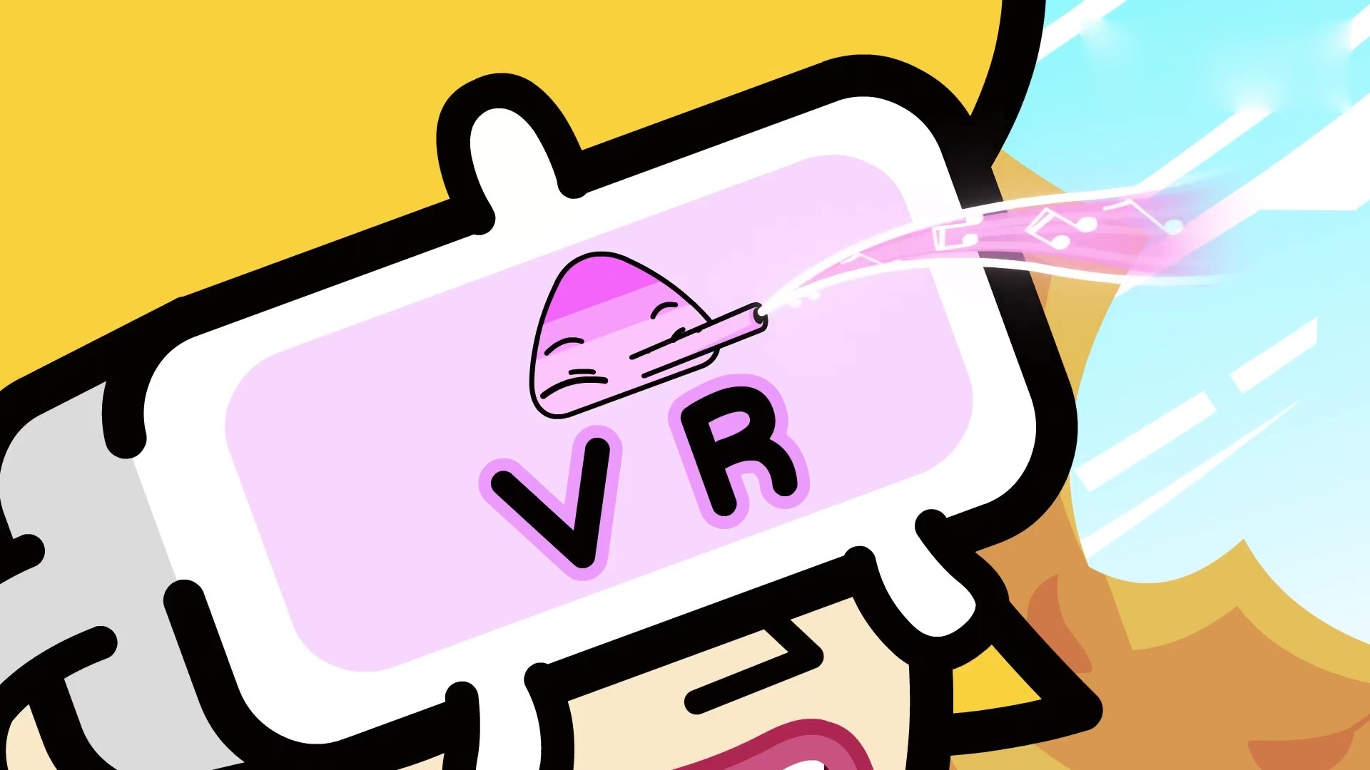 超迷你战士:这VR眼镜真厉害,都可以玩游戏了,好想...