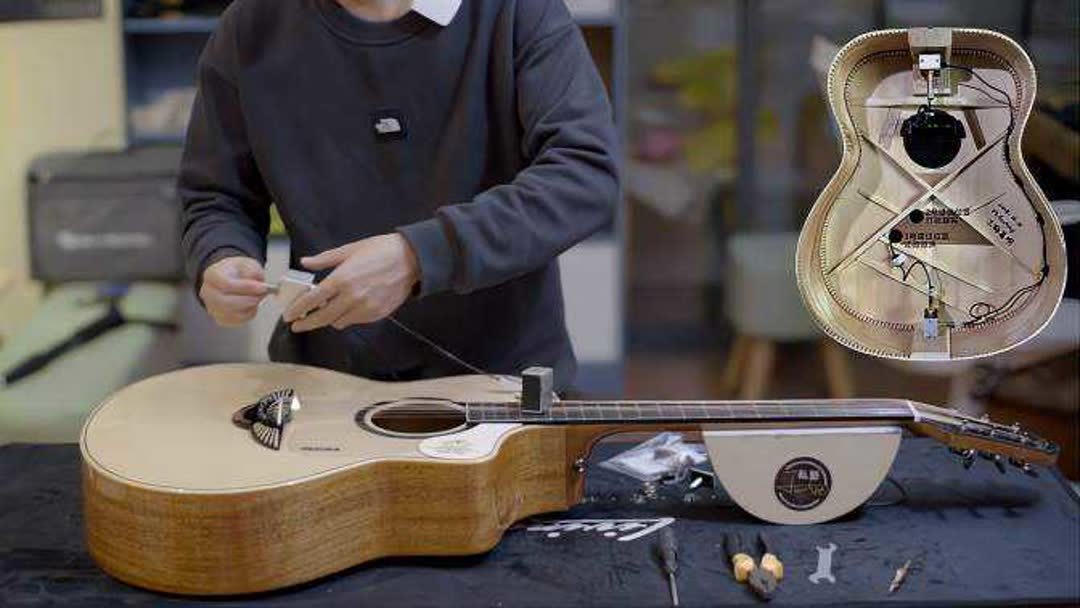 JUN吉他,天音m-factory,拾音器PM50安装教程